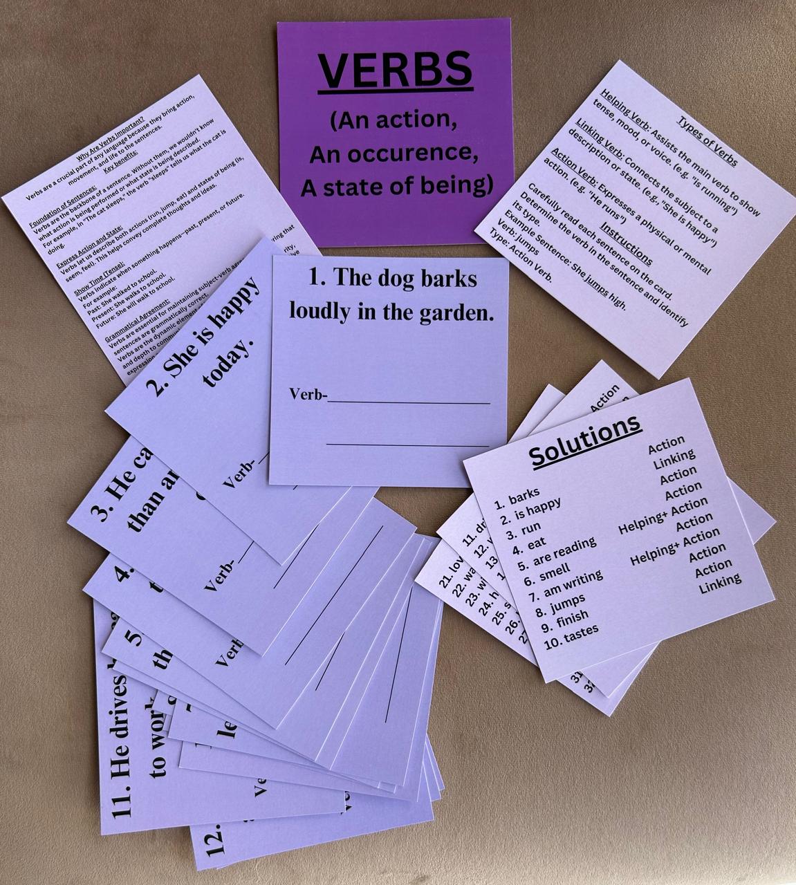Verbs – Learning Concepts With SG