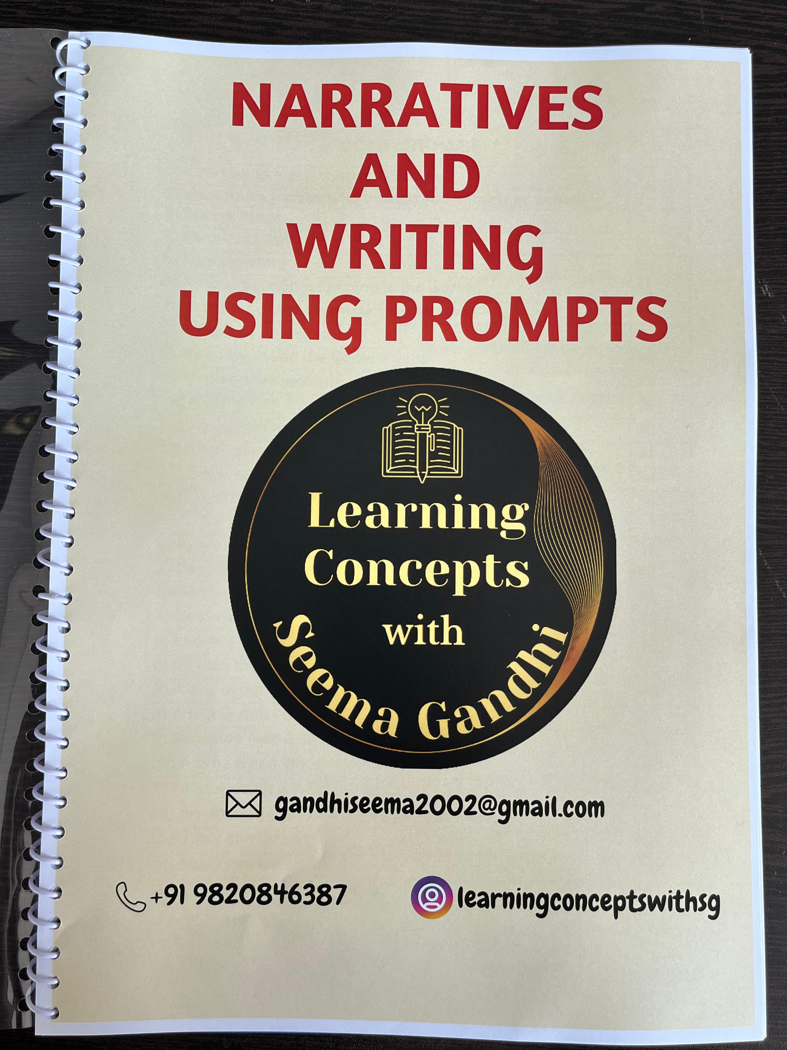 Narratives And Writing Using Prompts – Learning Concepts With SG